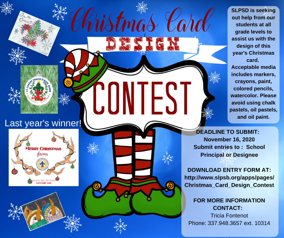 SLPSB Christmas Card Art Contest | Krotz Springs Elementary School